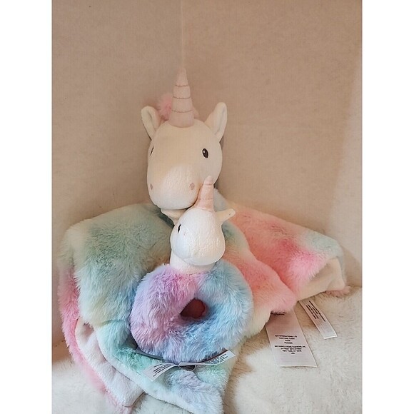 UGG | Toys | Ugg Plush Polar Tie Dye Unicorn Lovey Rattle Gift Set ...